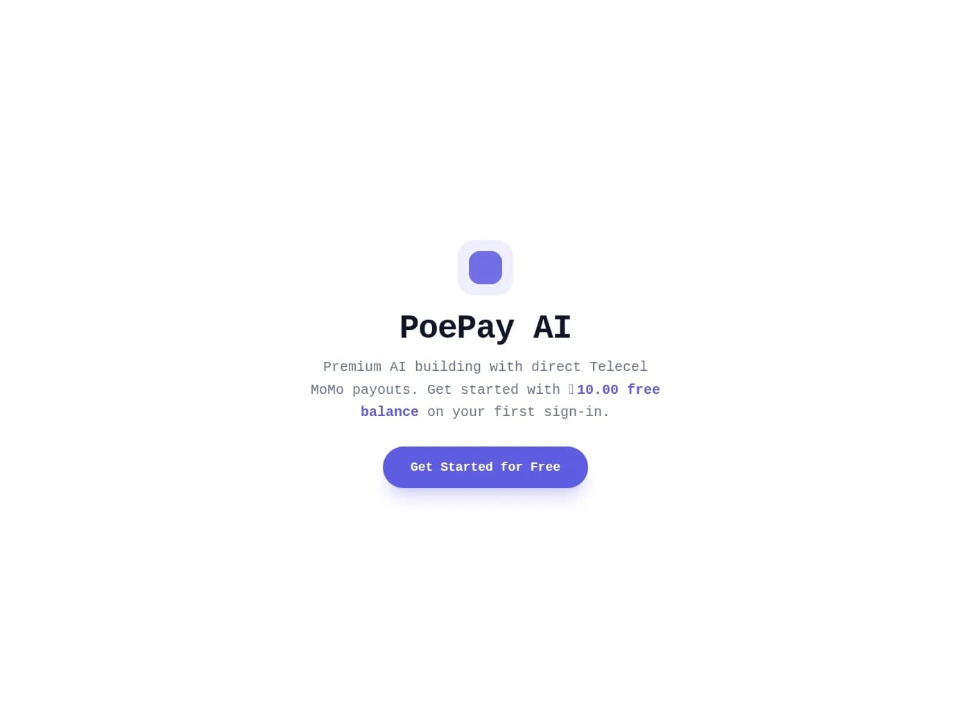 PoePay Chatbot Portal