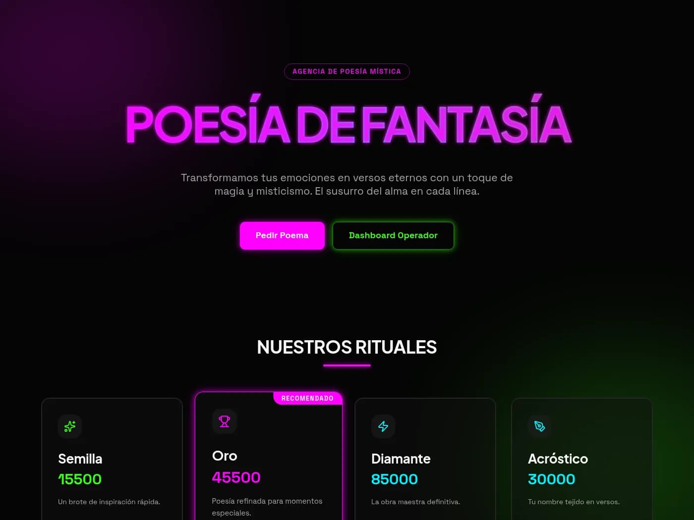 Poesía TikTok Web Hub