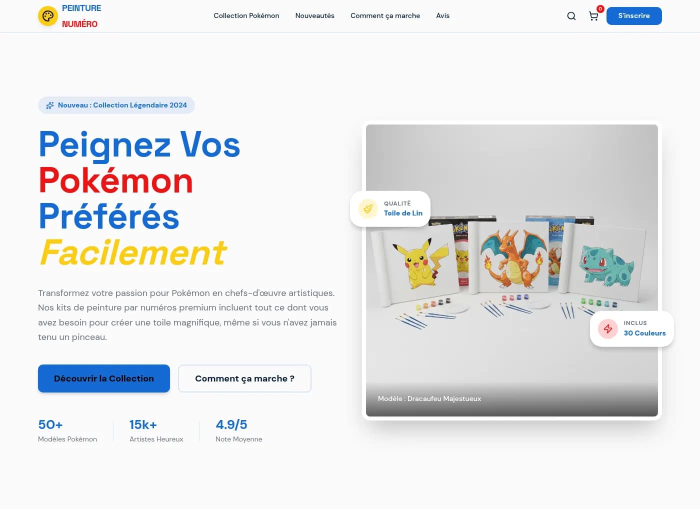 Pokémon Art Landing Page
