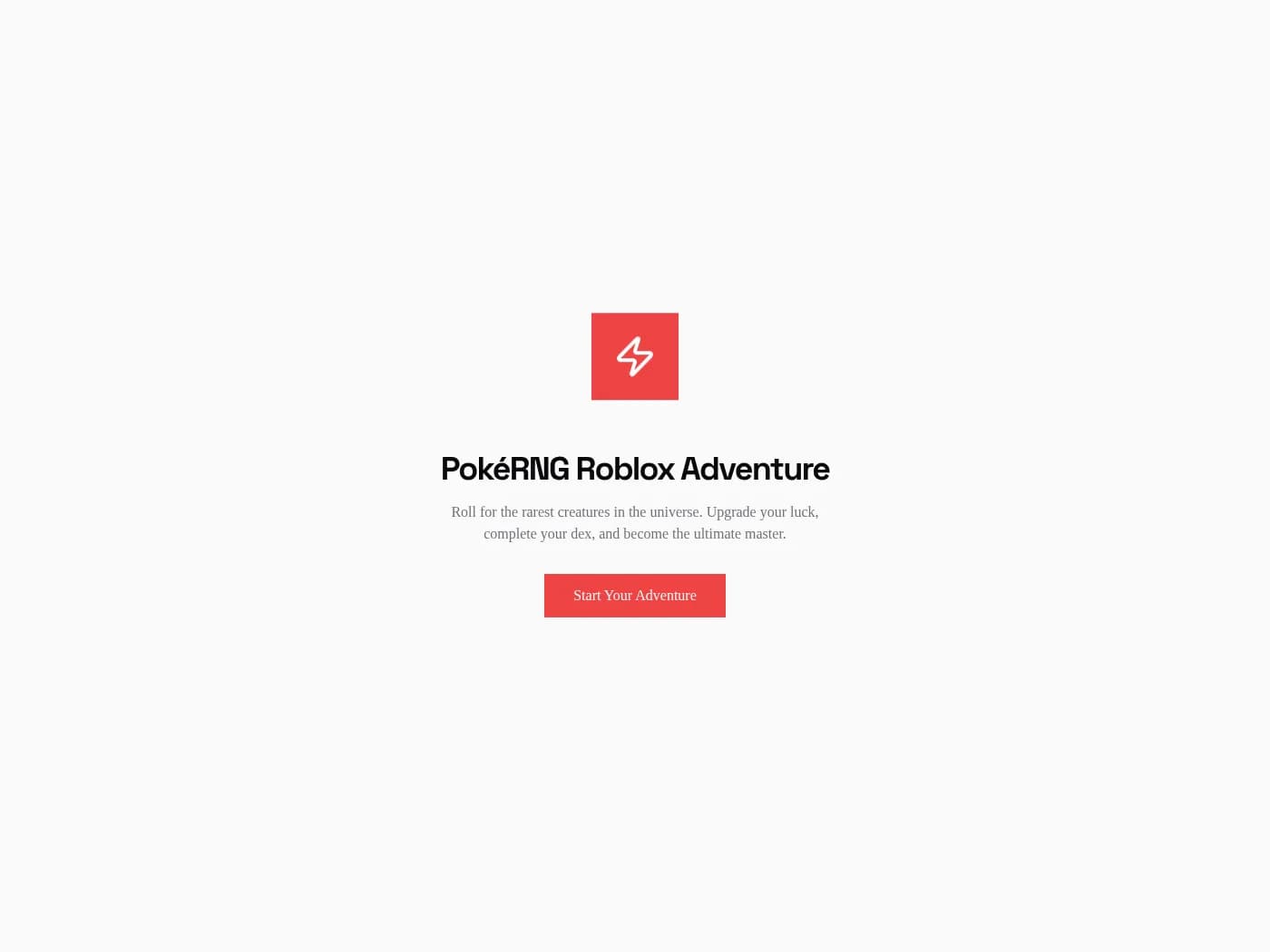 PokéRNG Roblox Adventure