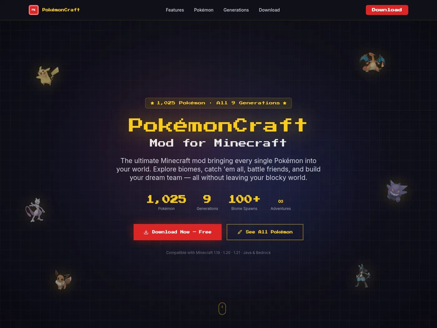 PokémonCraft Mod