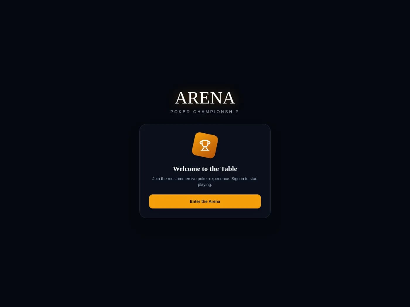 Poker Game Arena
