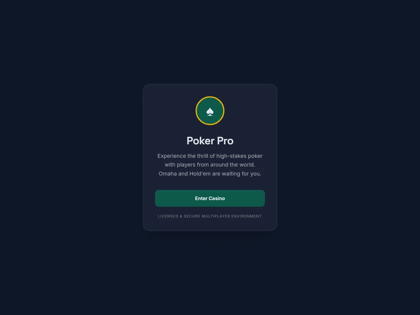 Poker Pro Multiplayer