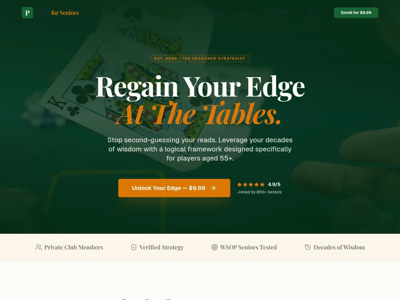 Poker for Seniors Site