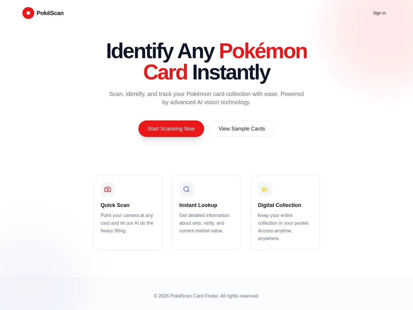 PokéScan Card Finder