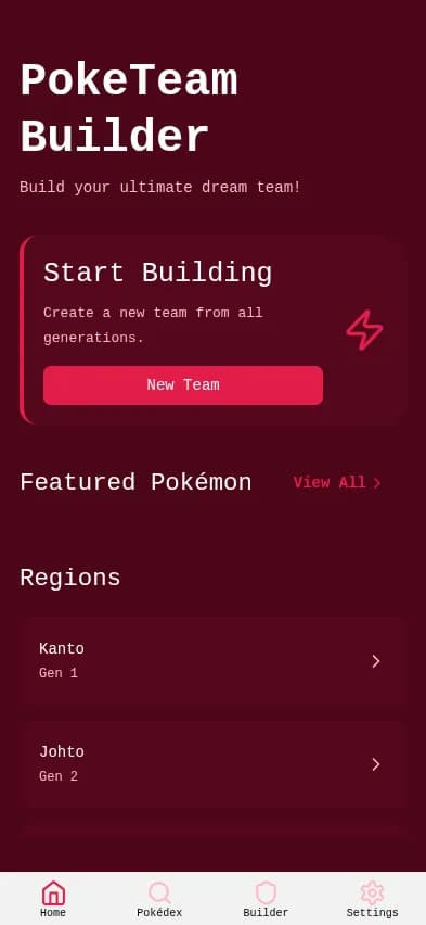 PokeTeam Builder
