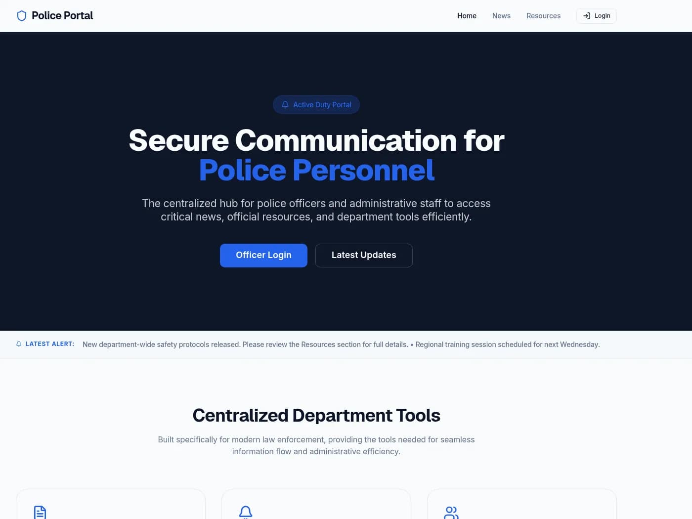 Police Cop Portal