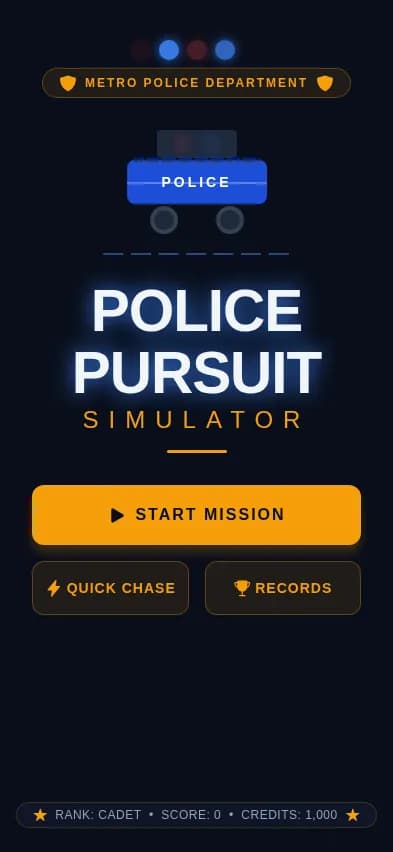 Police Pursuit Simulator
