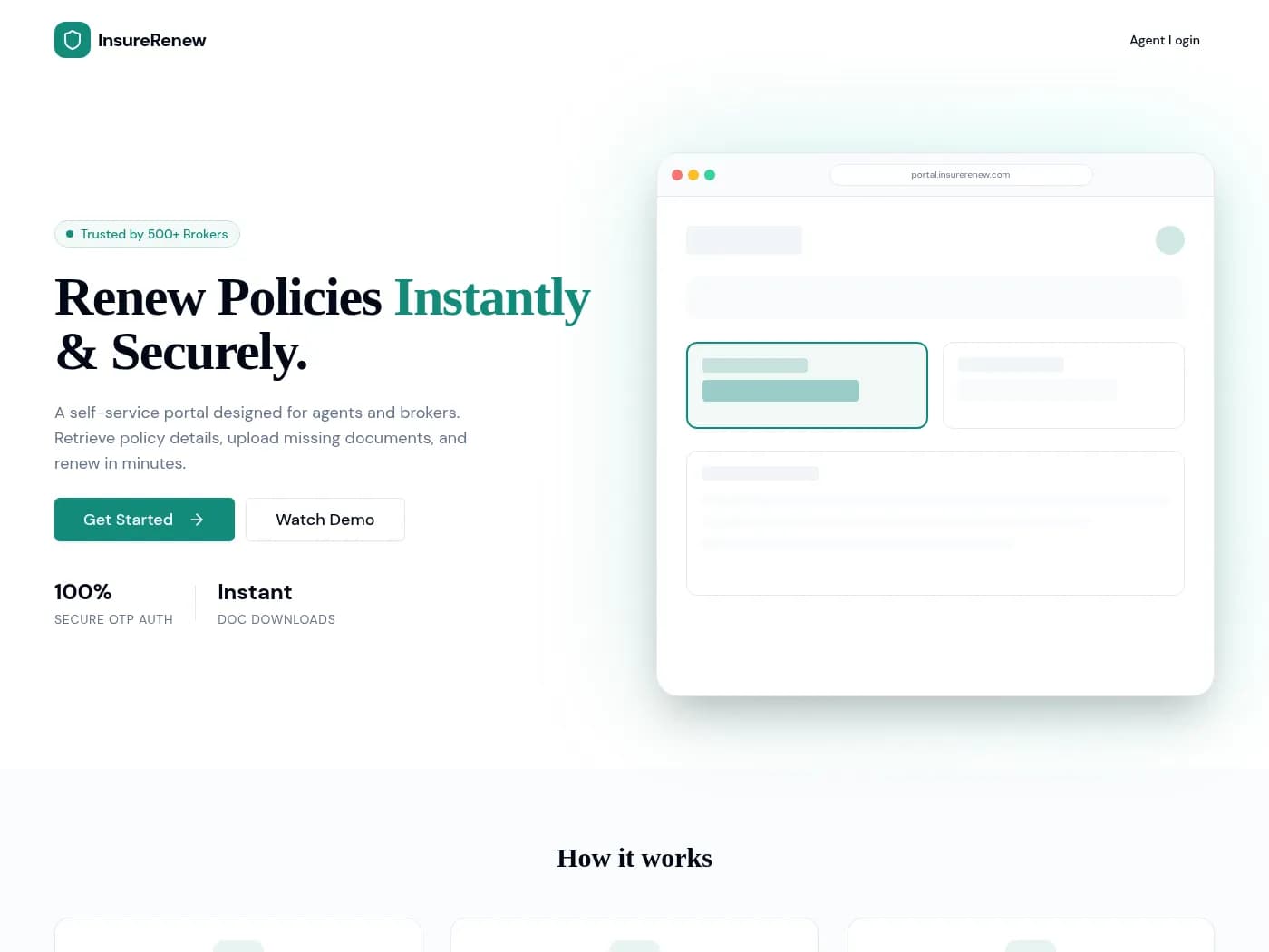 Policy Renewal Portal