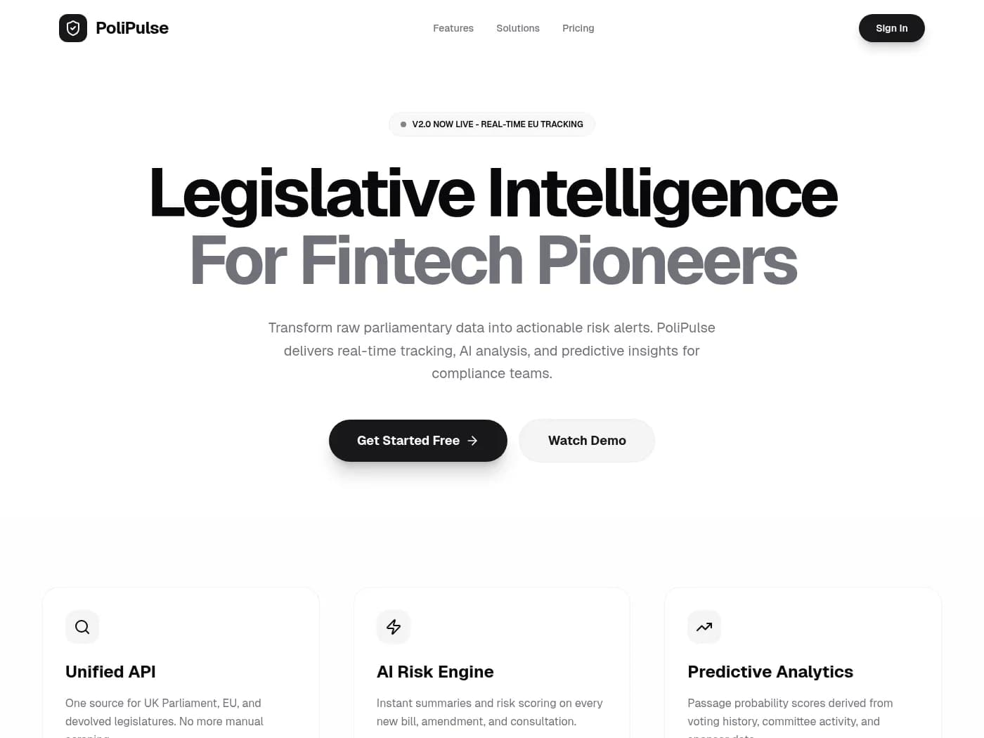 PoliPulse Legislative Intelligence