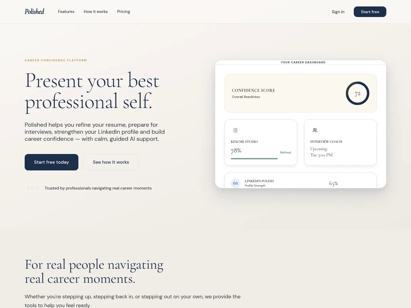 Polished Career Platform
