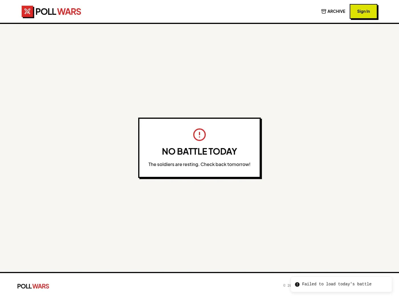 Anonymous Poll Wars