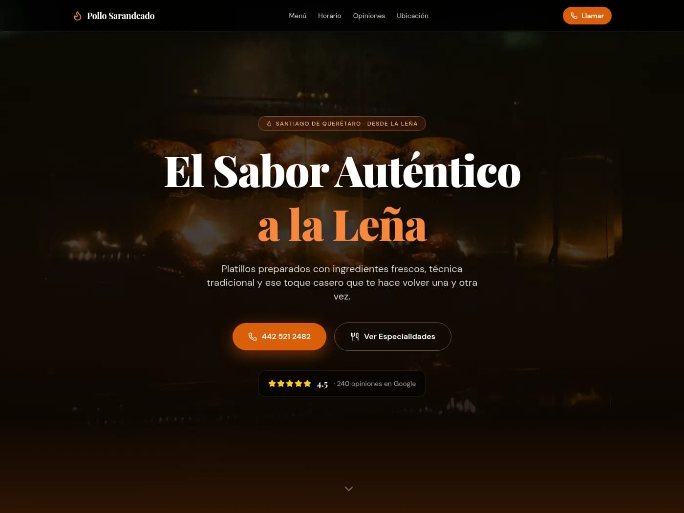 Pollo a la Leña Web