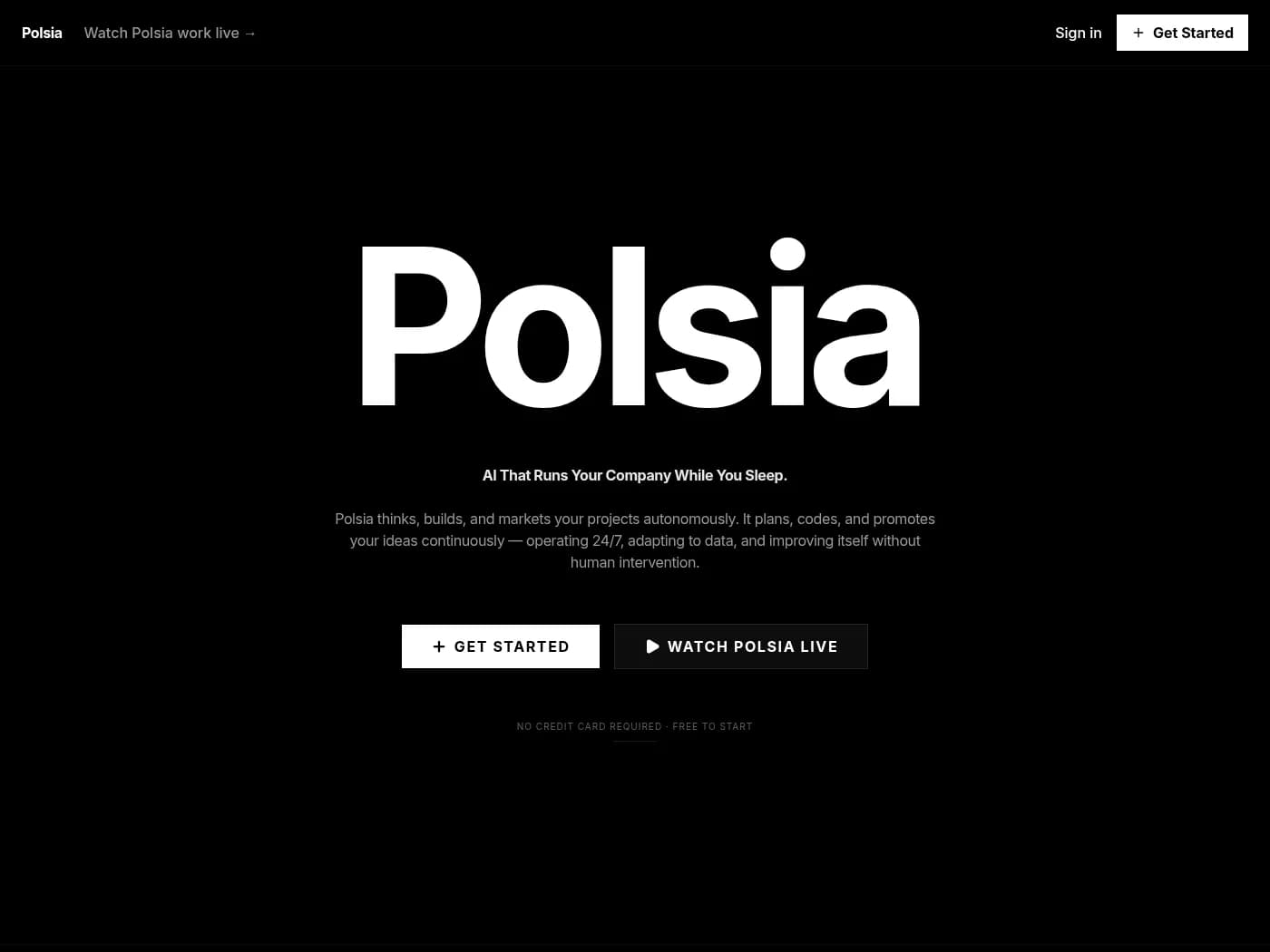 Polsia Web Clone