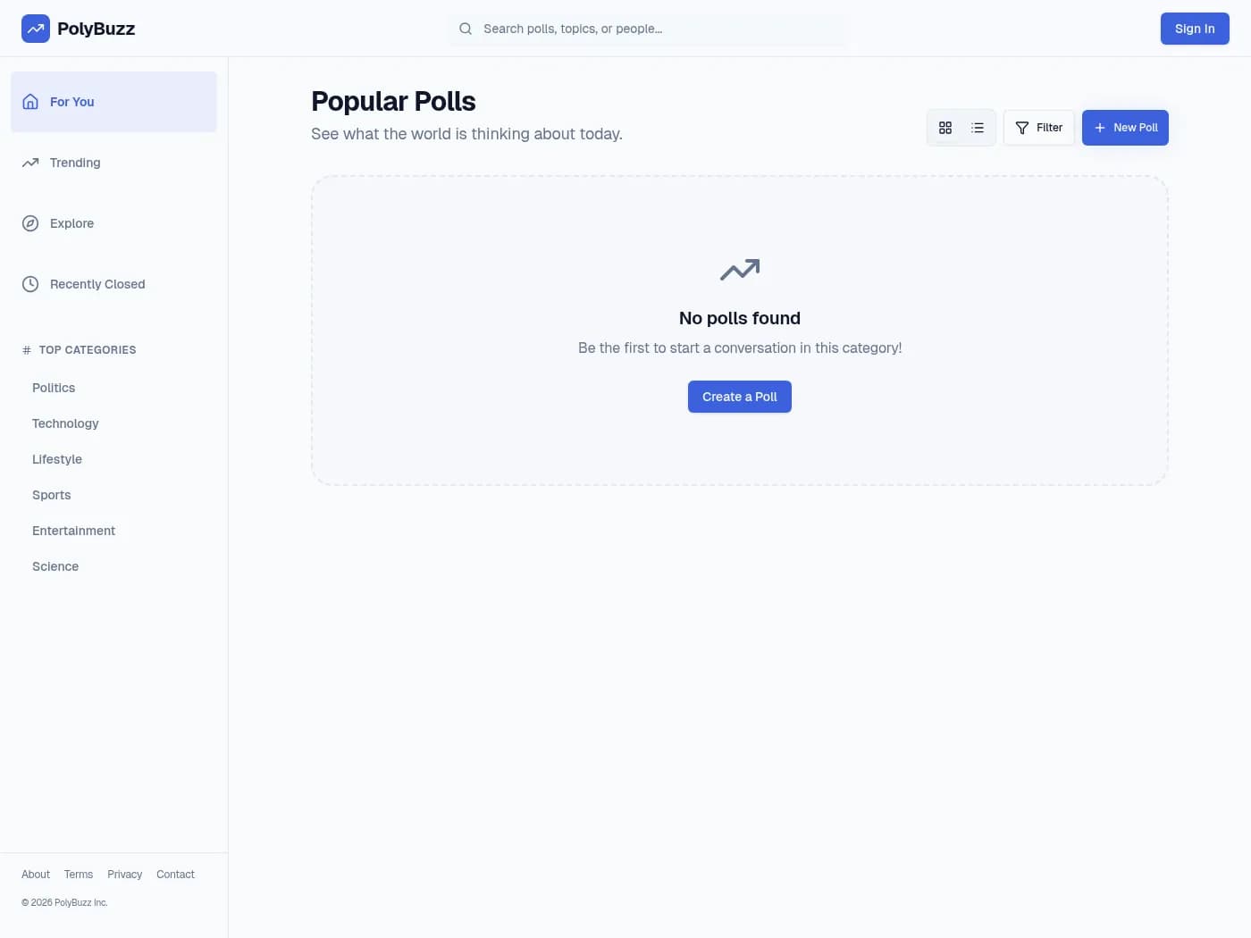 PolyBuzz Clone