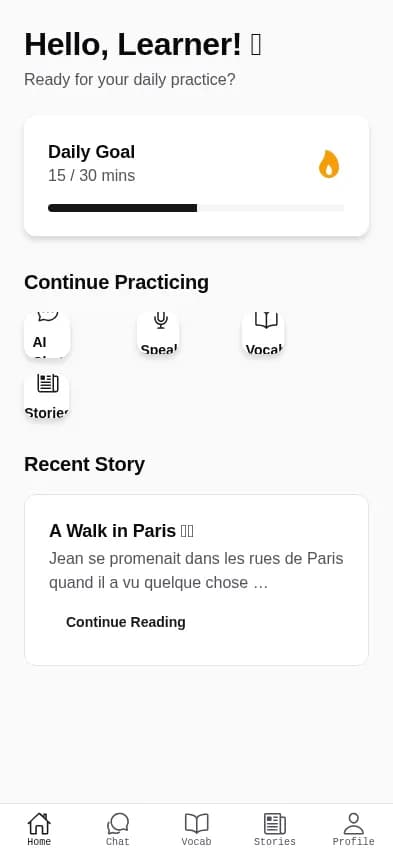 PolyChat Language Trainer