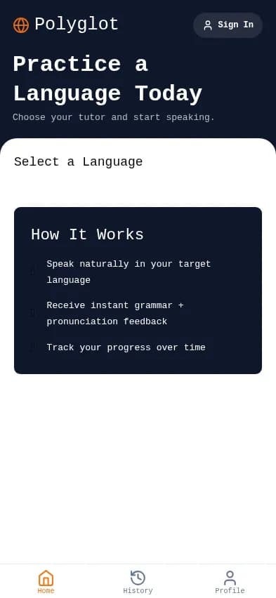 Polyglot AI Tutor