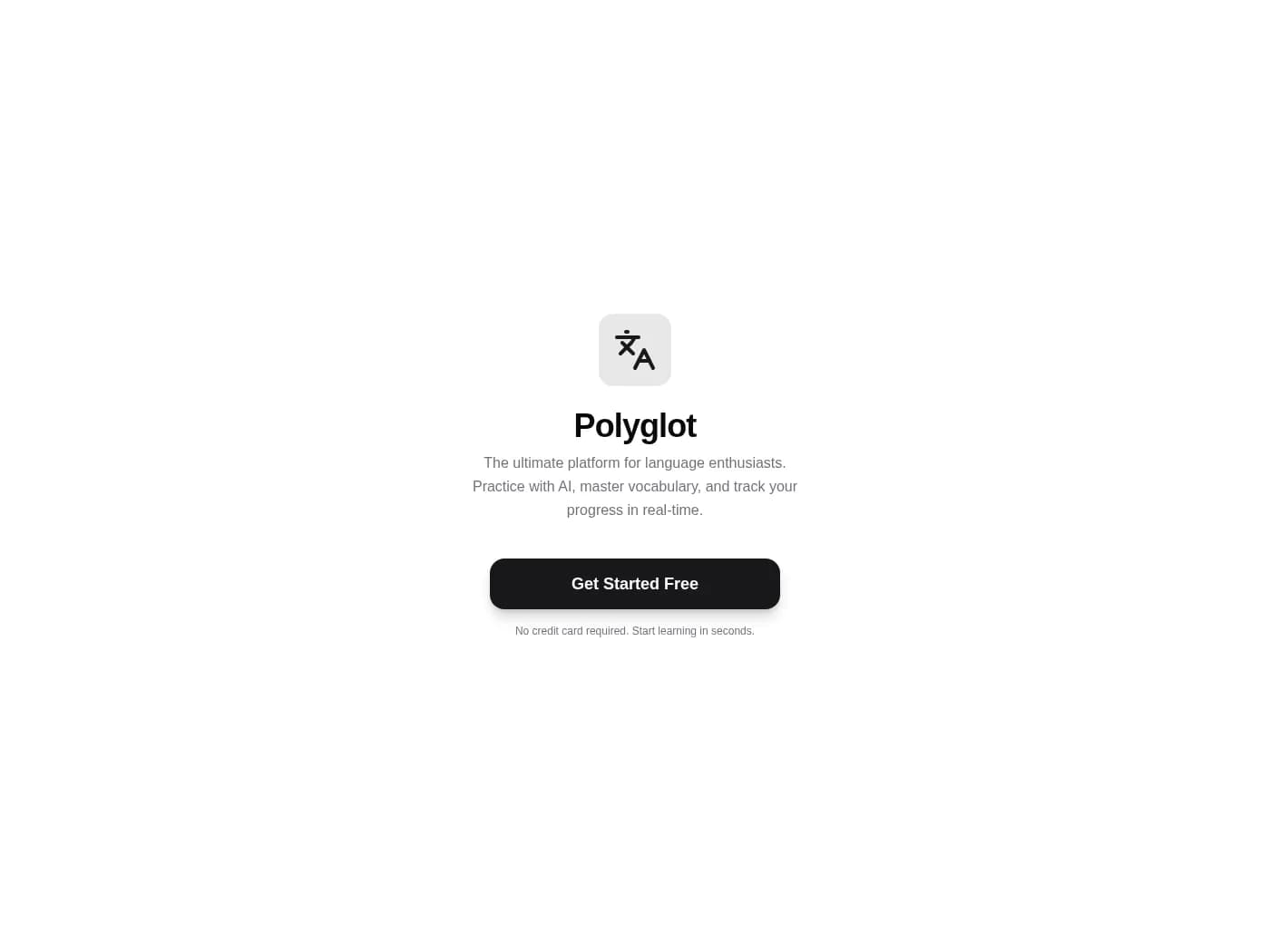 Polyglot Practice App