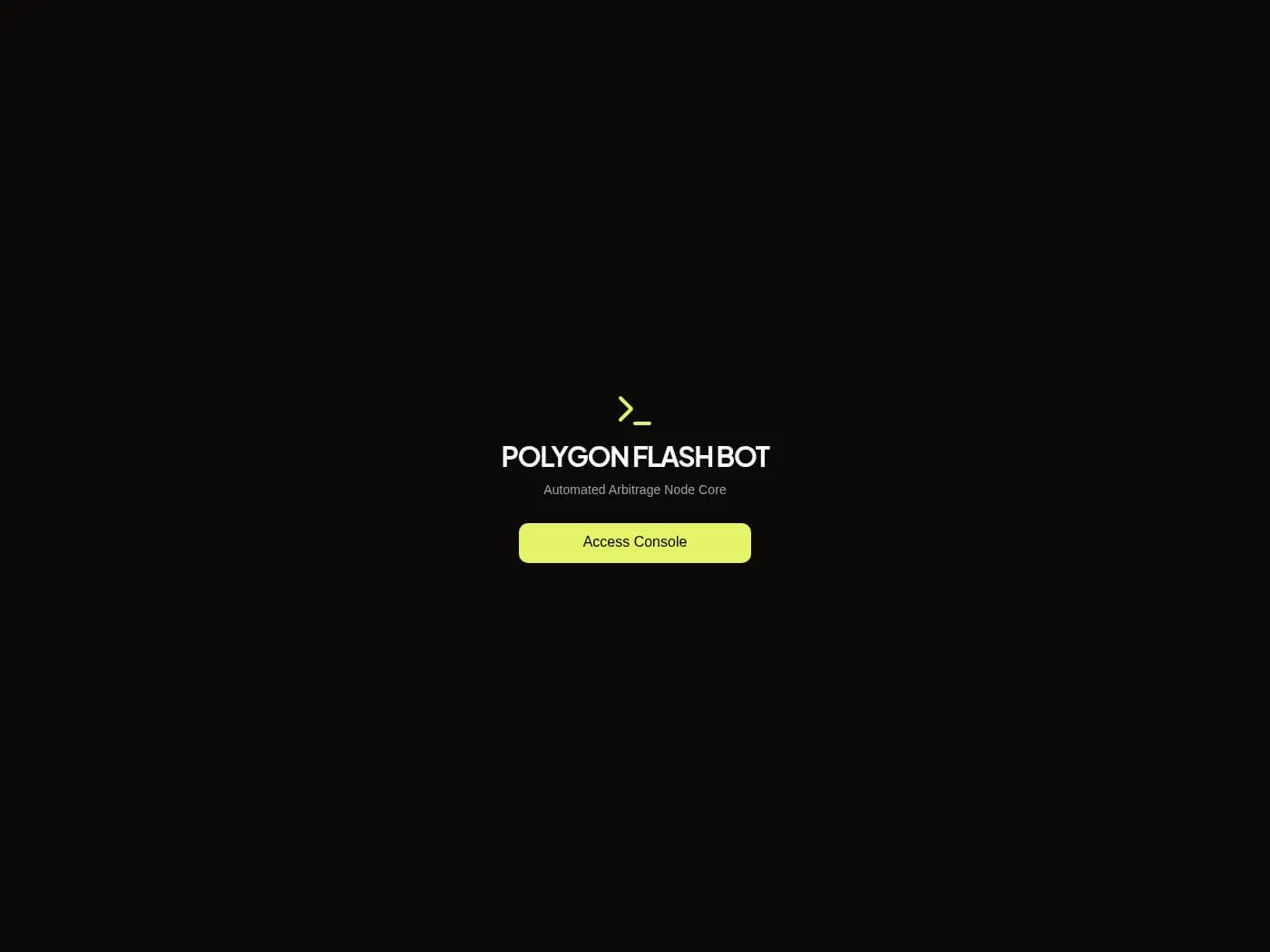 Polygon Flash Loan Bot