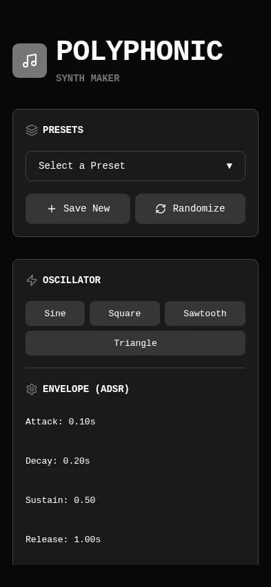 Polyphonic Synth Maker