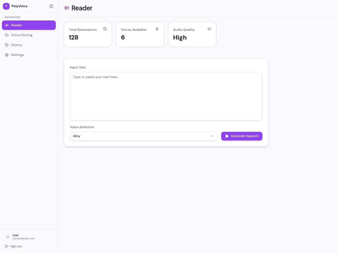 PolyVoice Reader