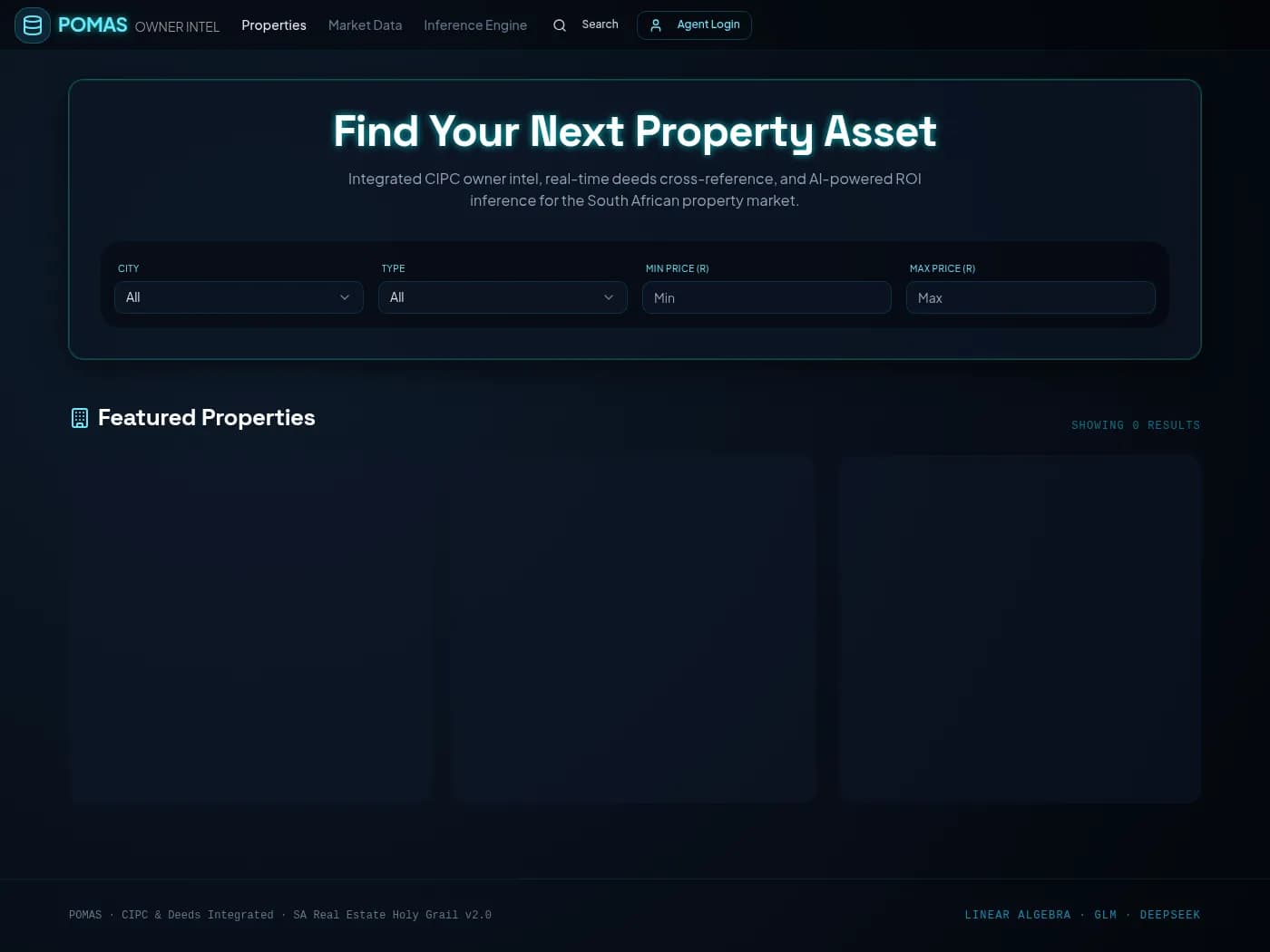 POMAS Owner Intel Portal