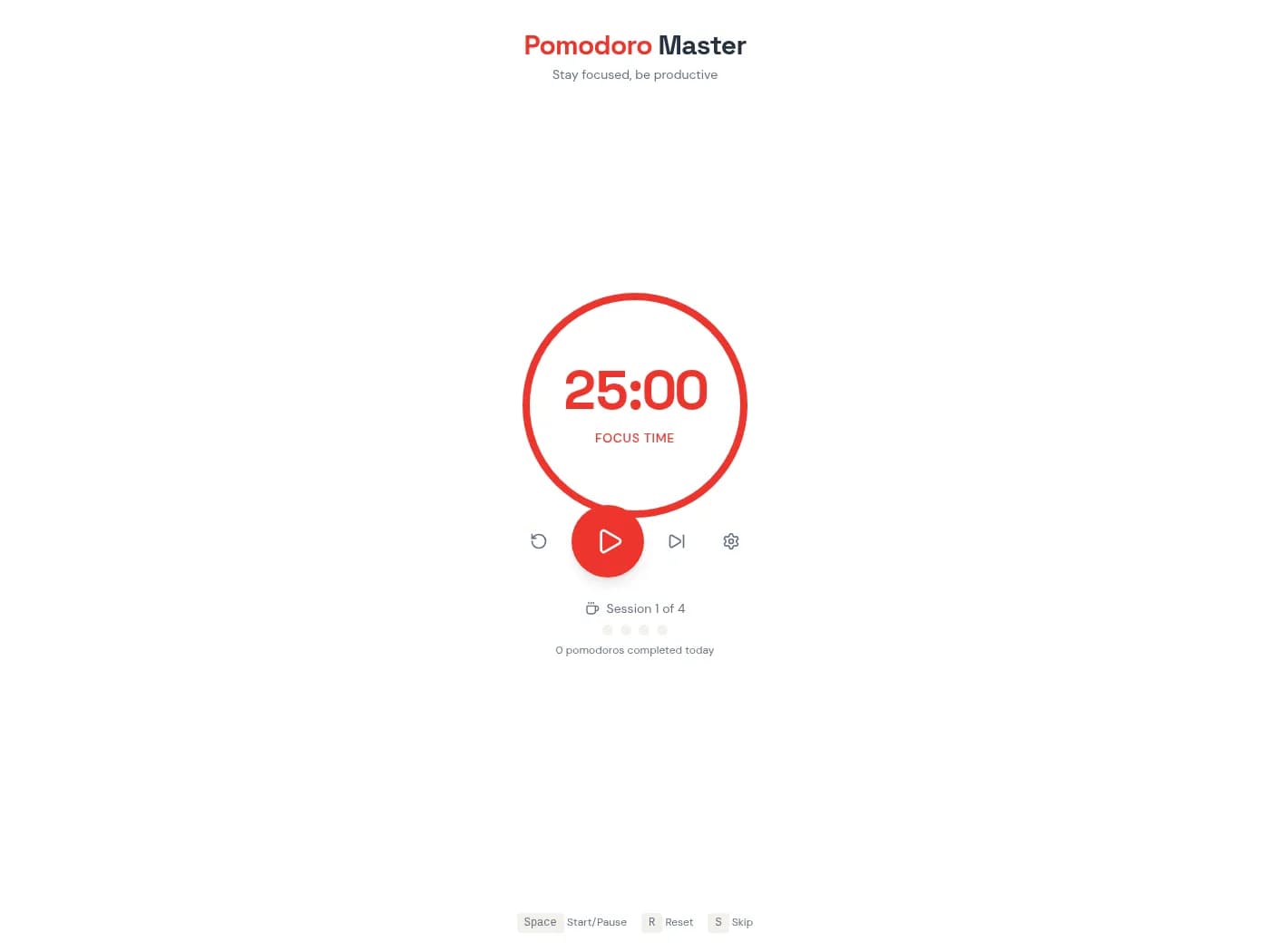 Pomodoro Master Timer