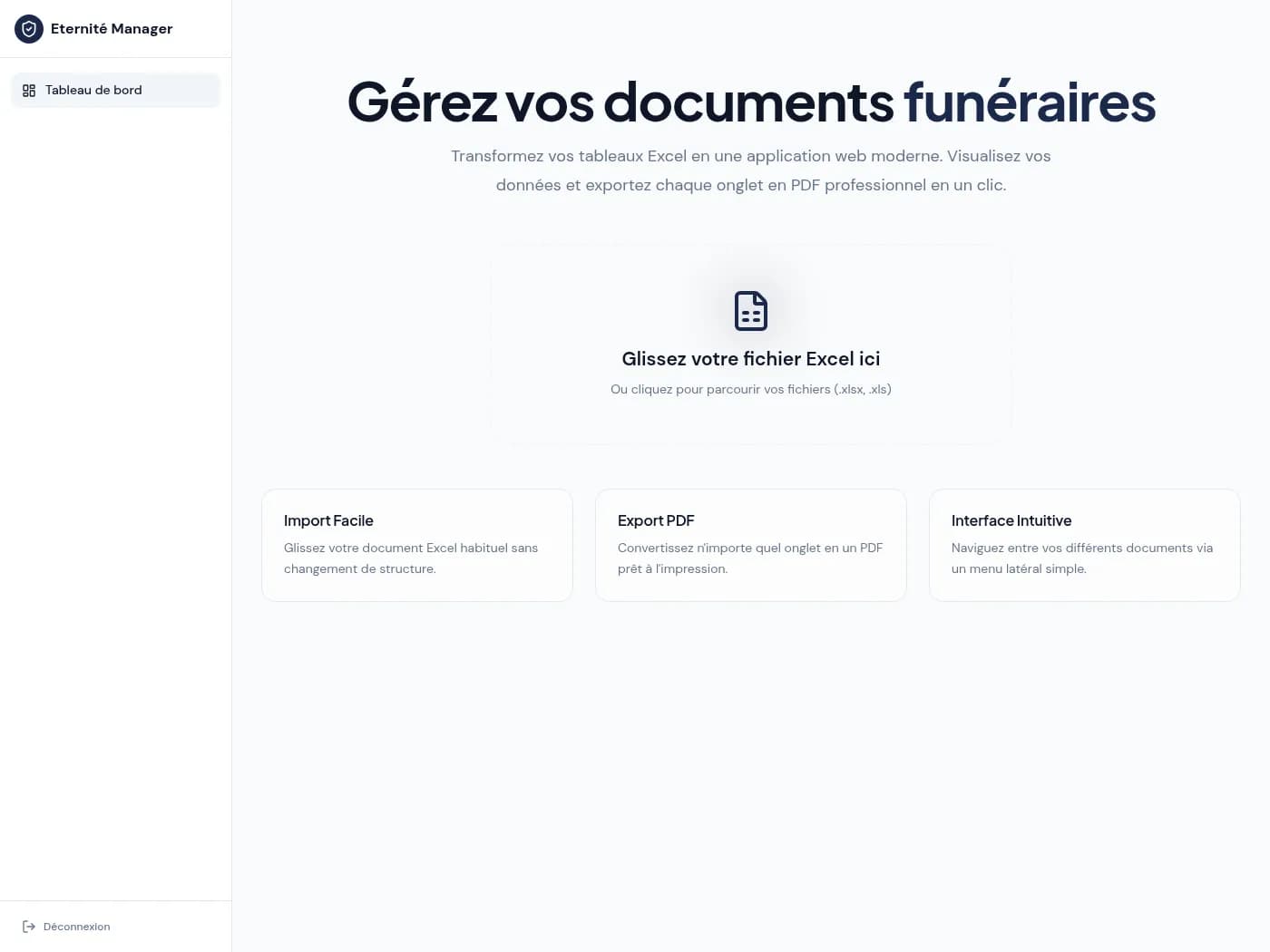 Pompes Funèbres PDF App