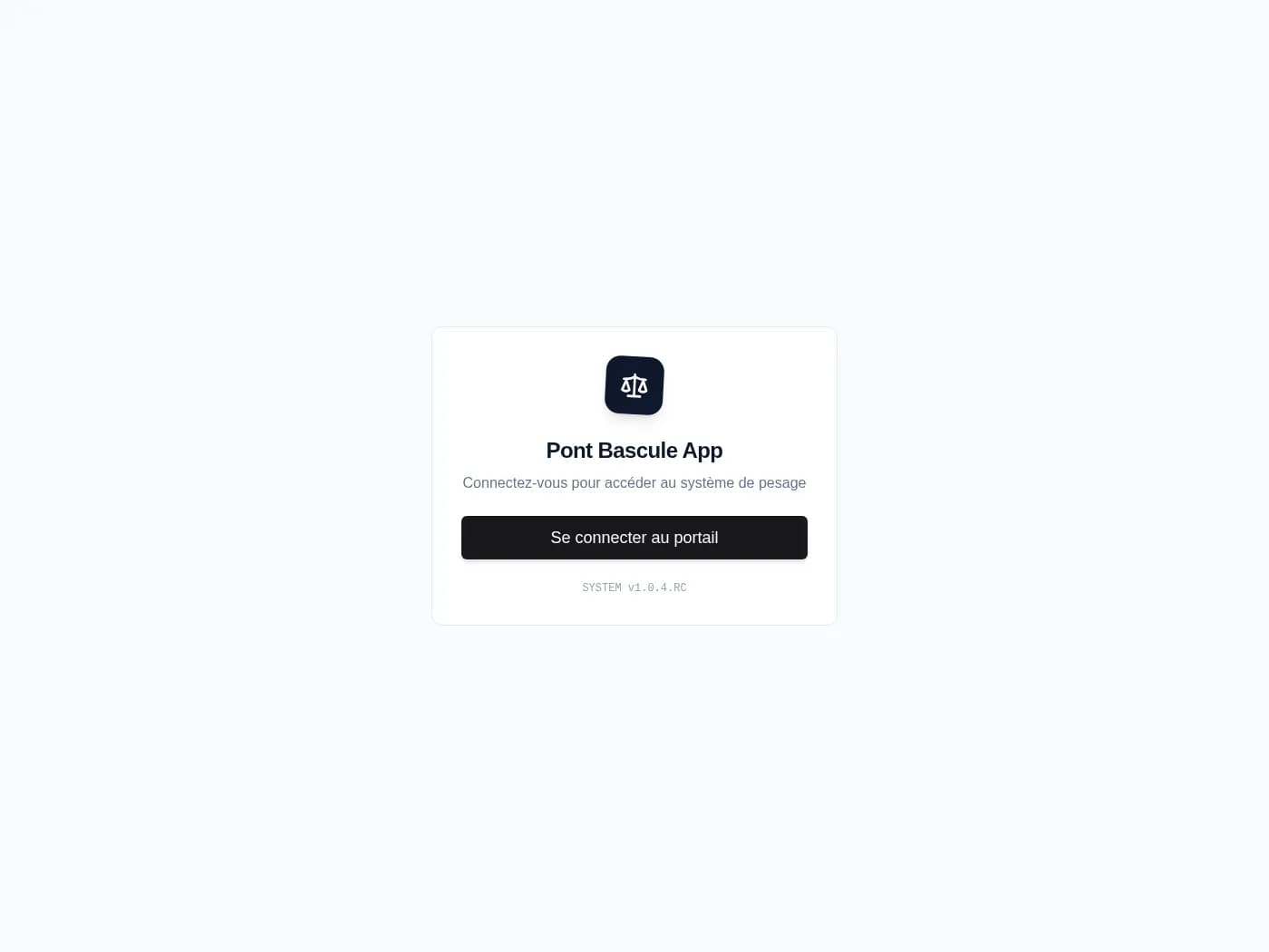 Pont Bascule Pesage App