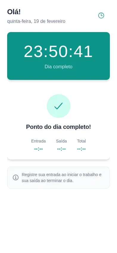 Ponto Clock App