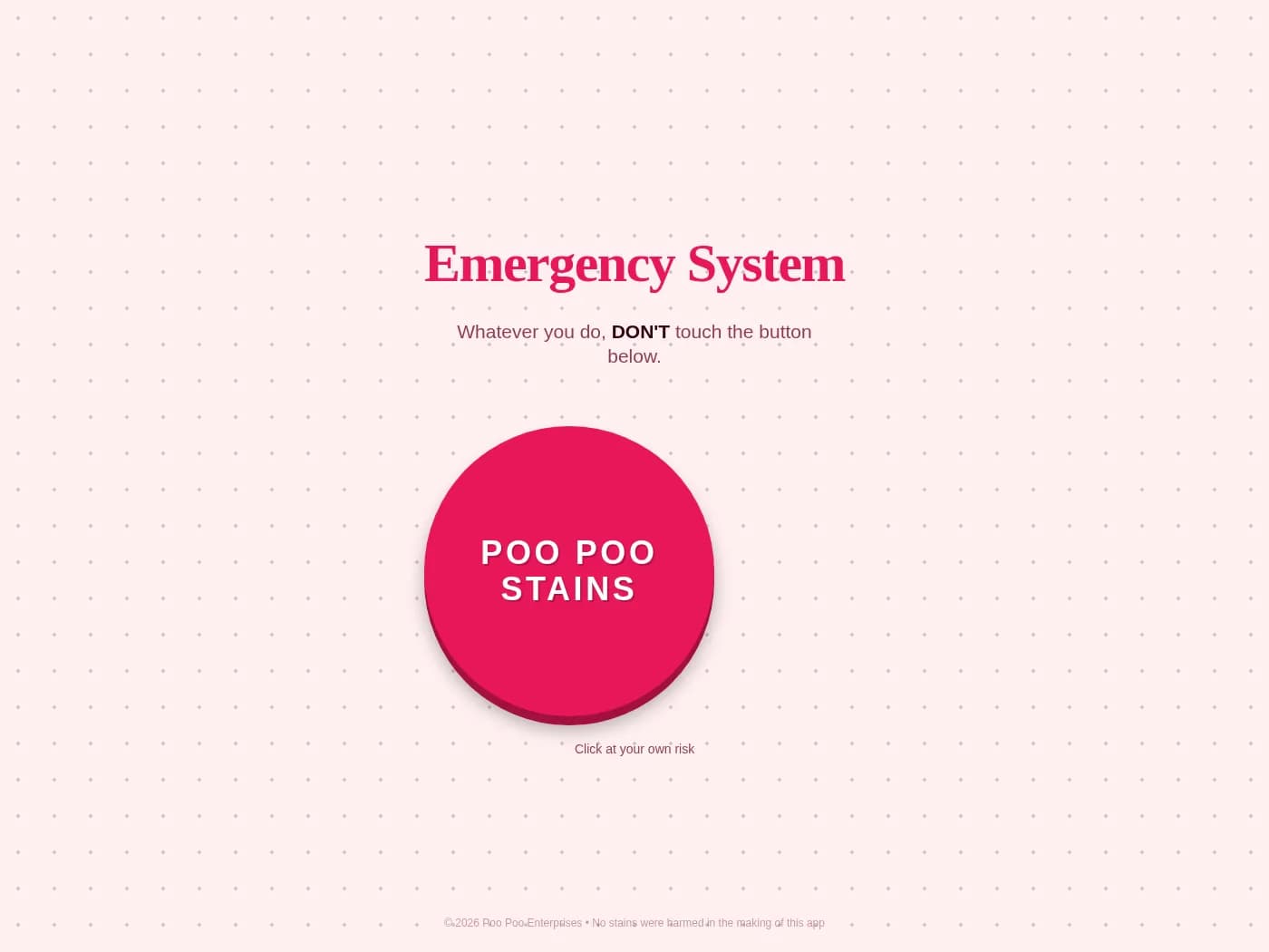 Poo Poo Stains Button
