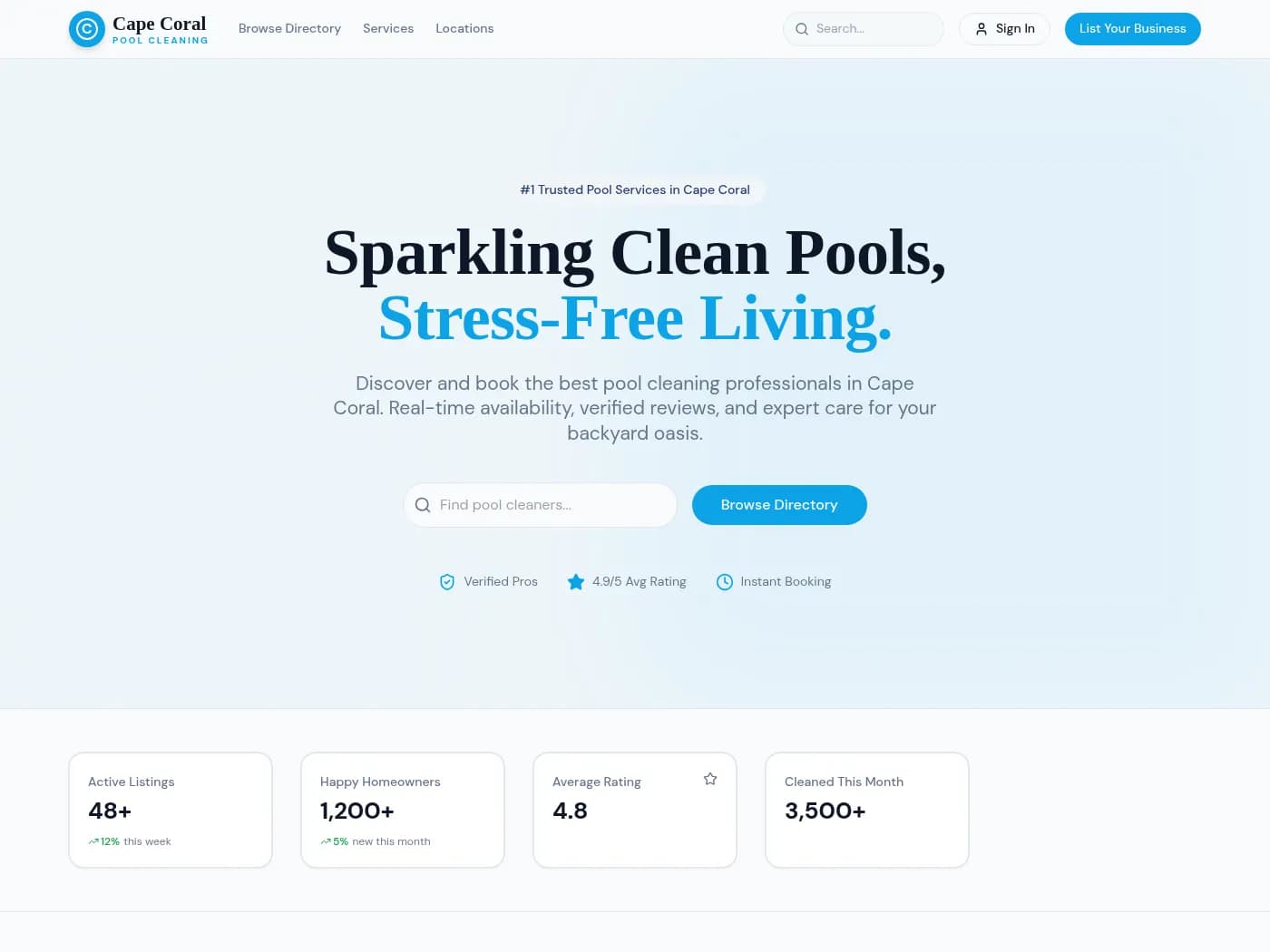 Cape Coral Pool Cleaning