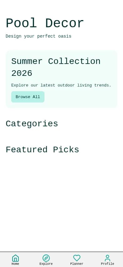 Pool Decor Planner