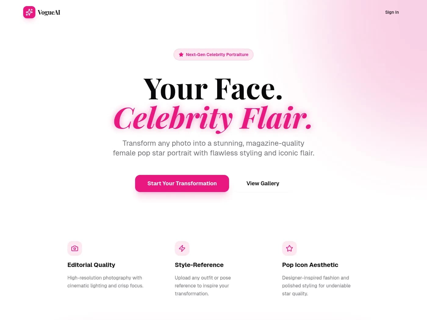 Pop Star Portrait Maker