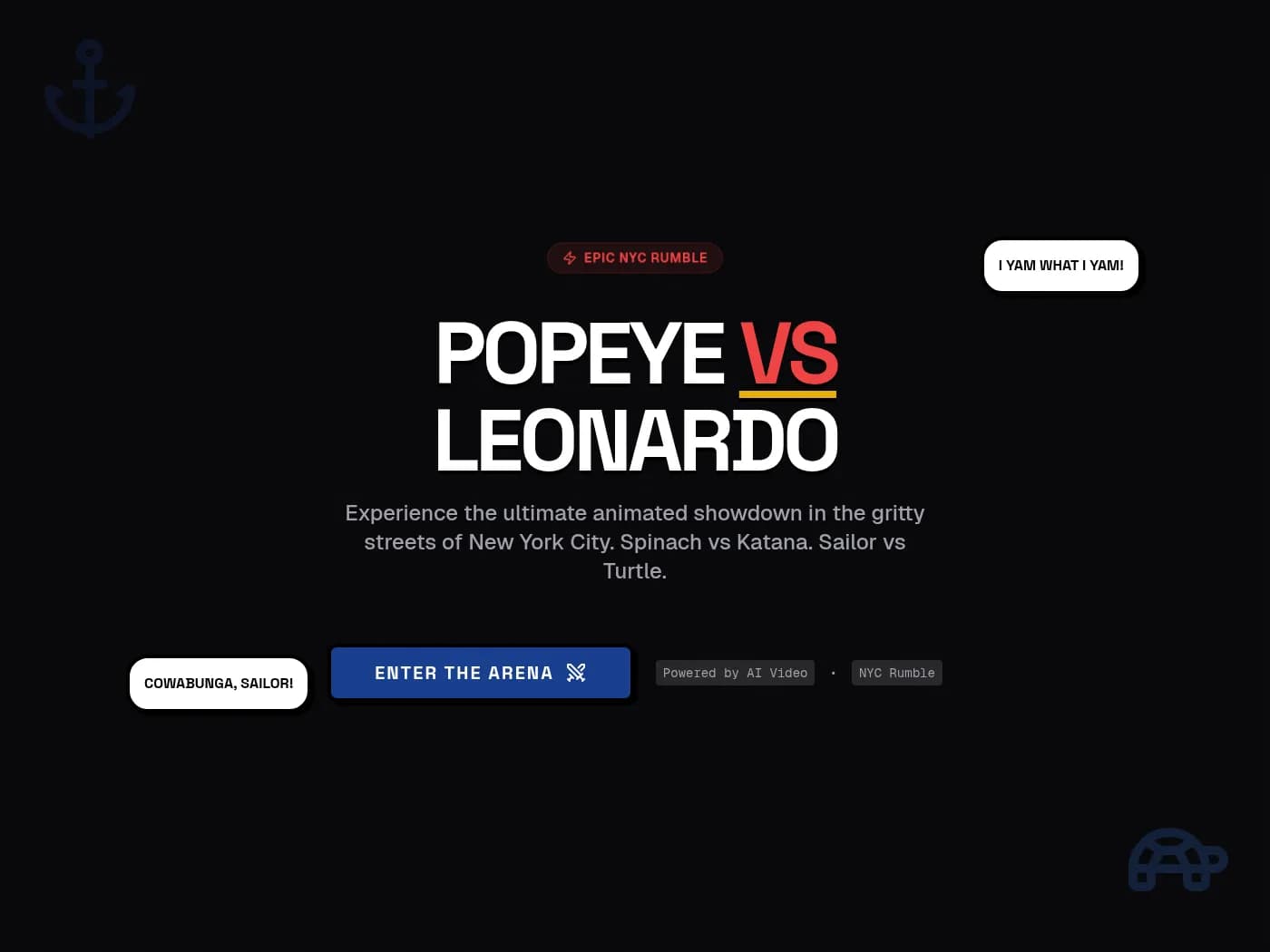 Popeye vs Leonardo Showdown