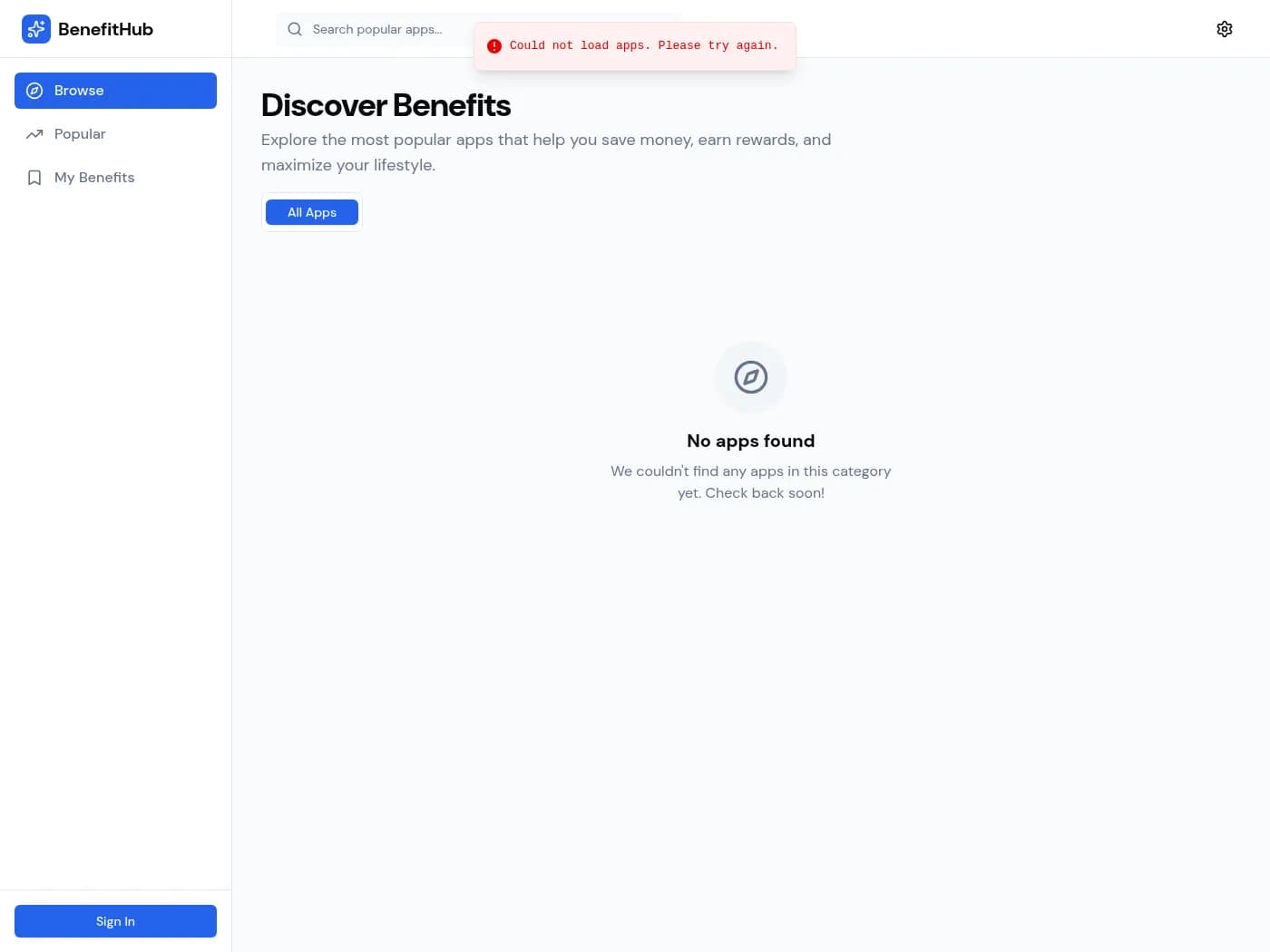 Popular Benefit App