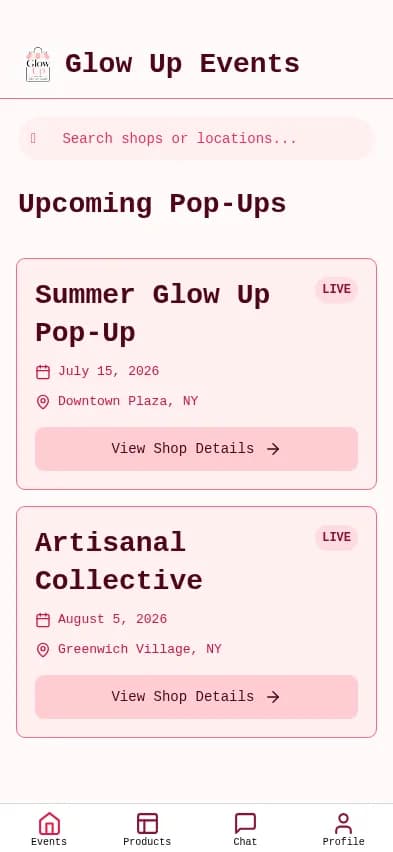 PopUp Event Hub
