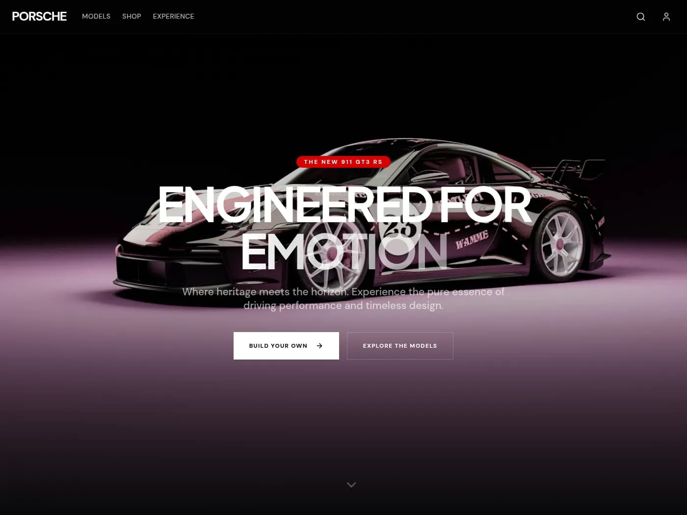 Porsche Showcase Site