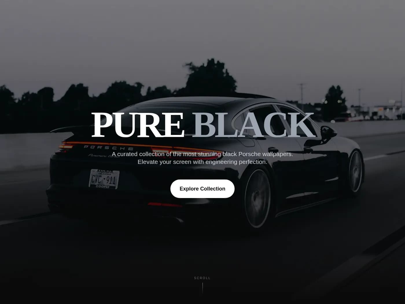 Black Porsche Wallpaper