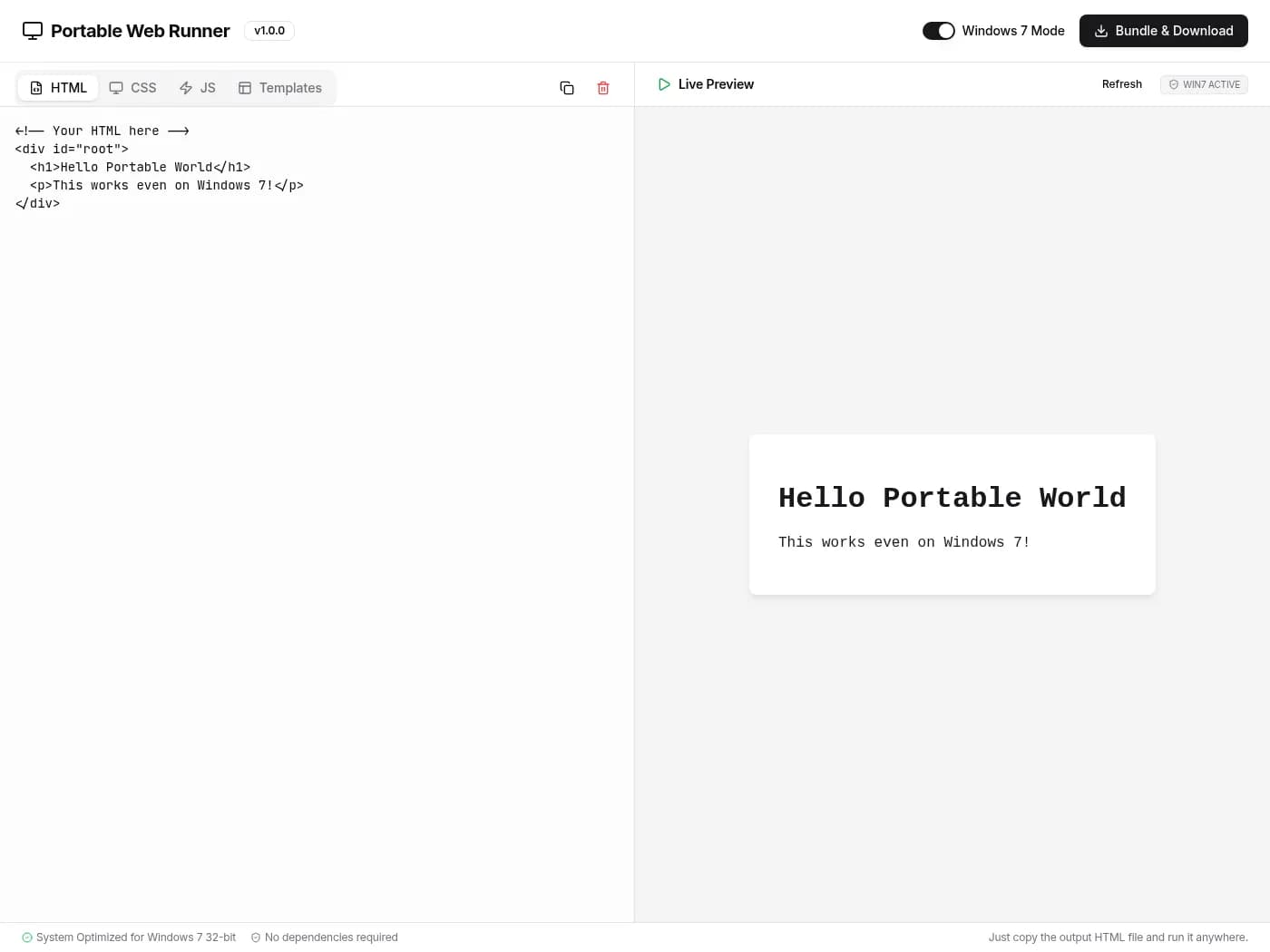 Portable Web Project