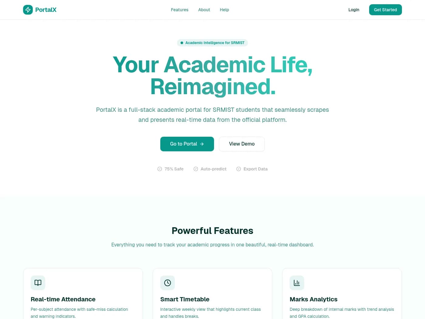 PortalX Academic Suite