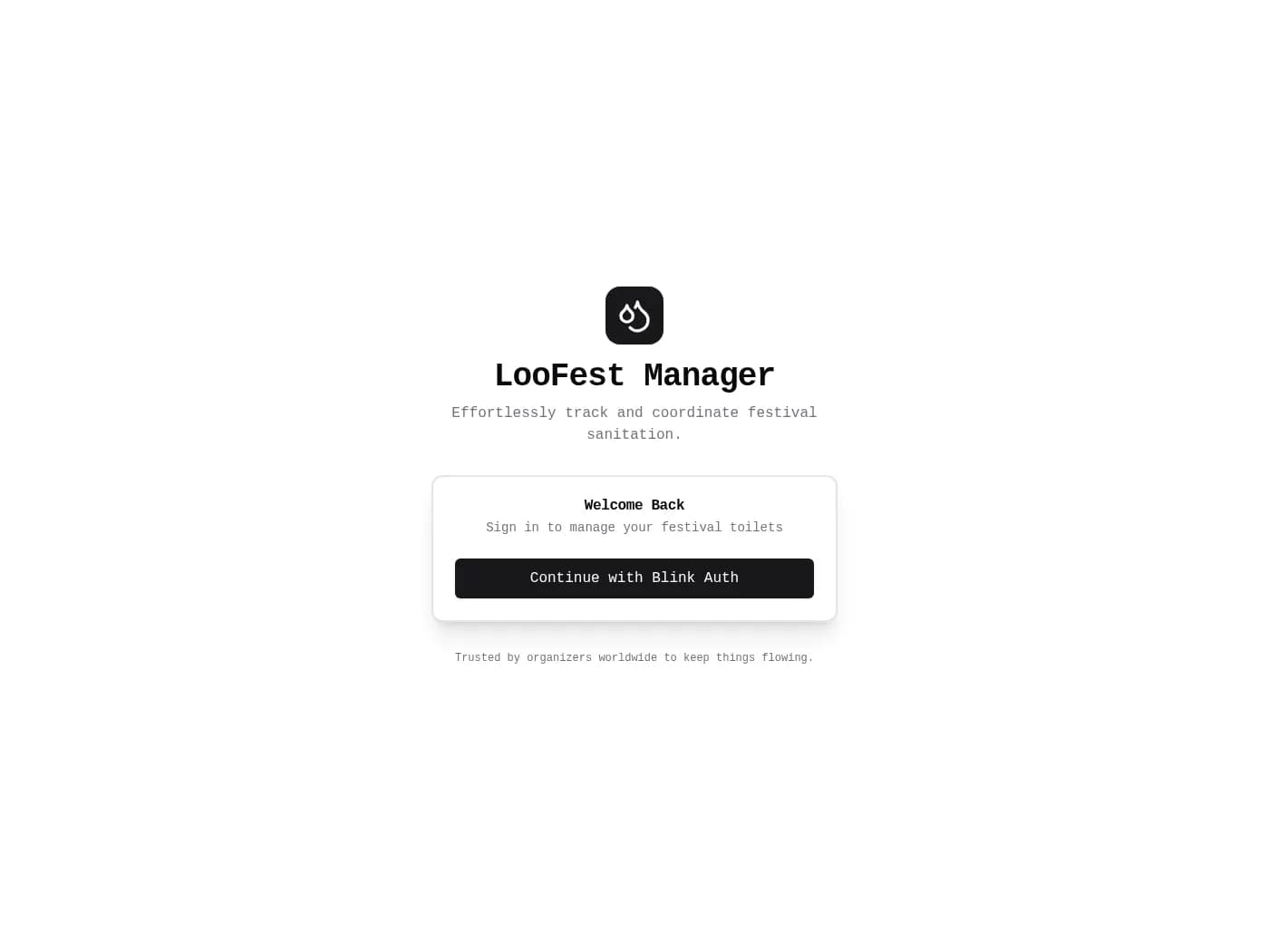 LooFest Manager