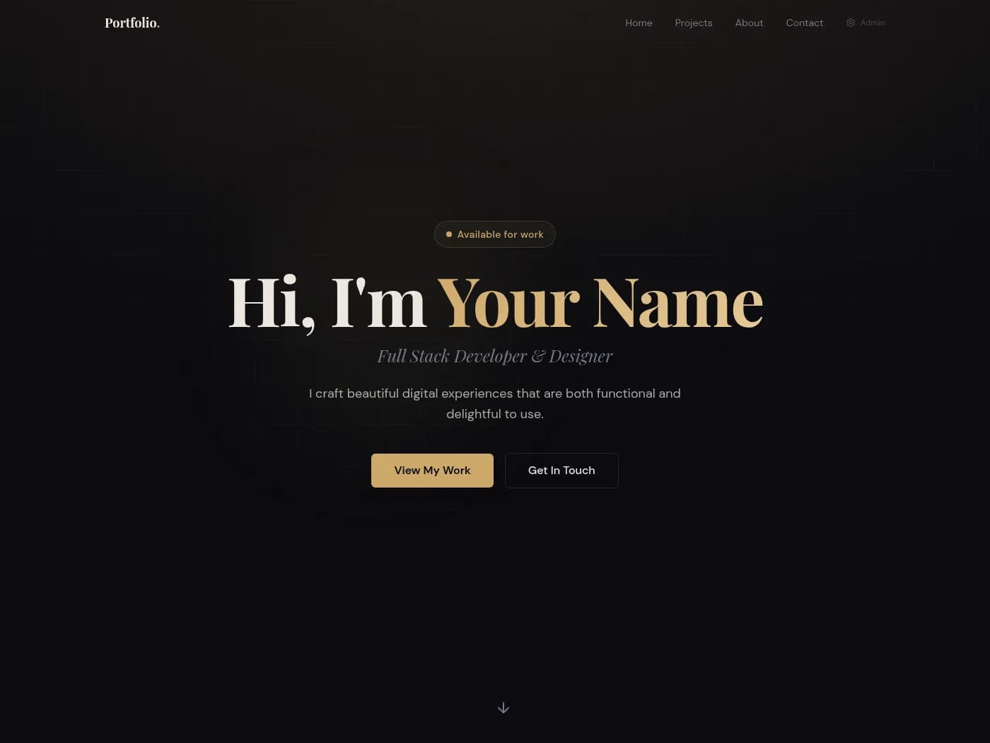 Showcase Portfolio Admin