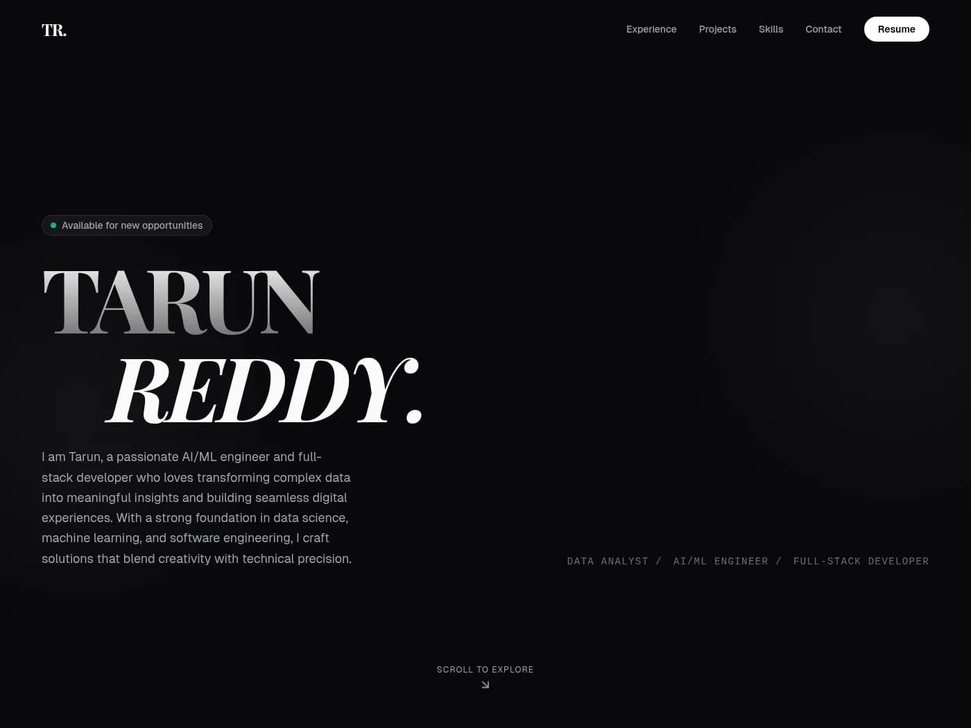 Personal Portfolio Clone