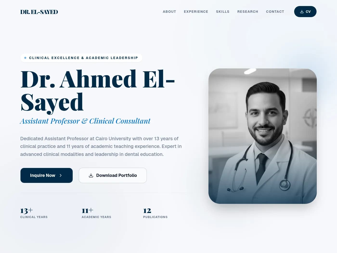 Personal Portfolio & CV