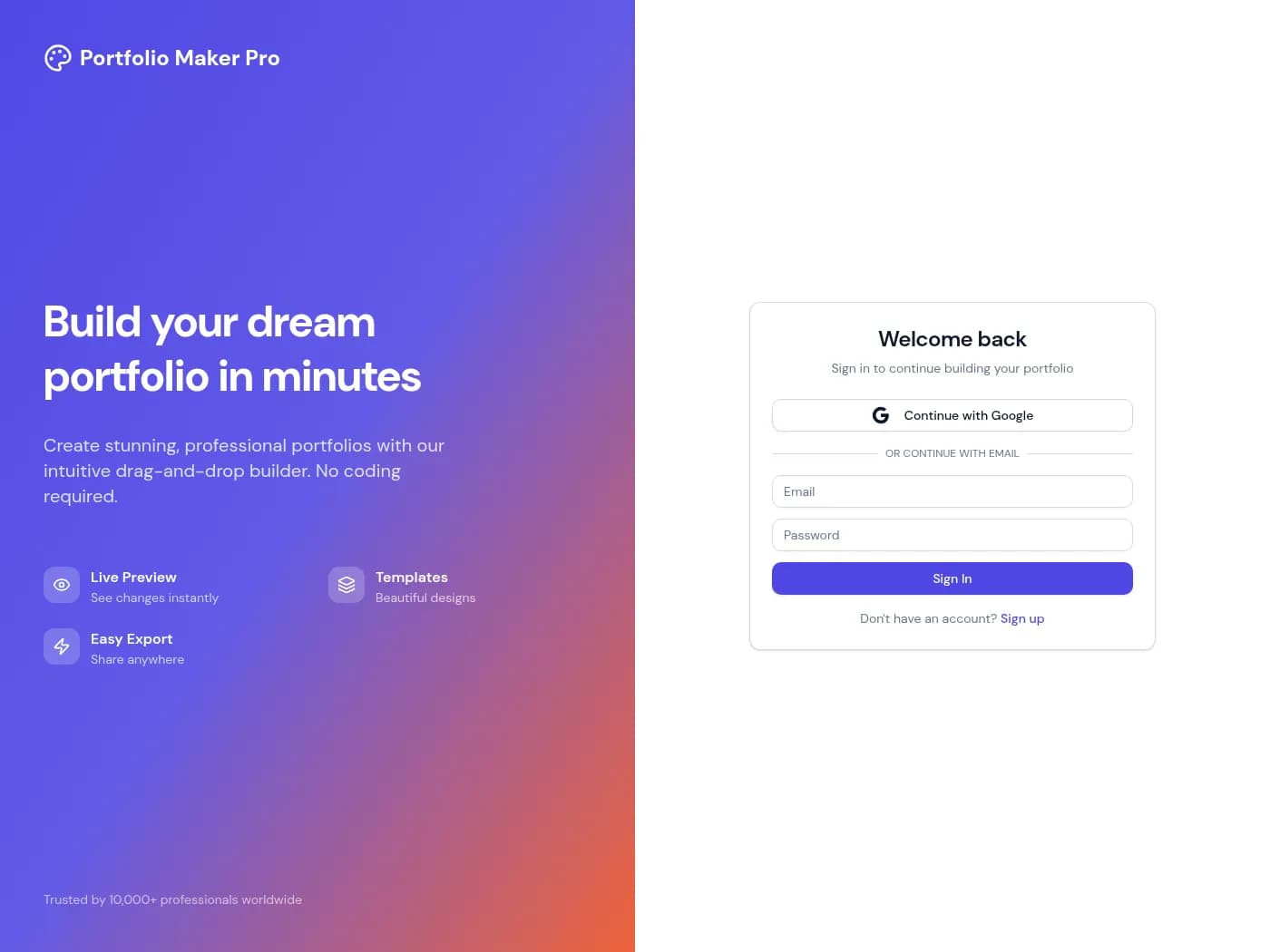 Portfolio Maker Pro