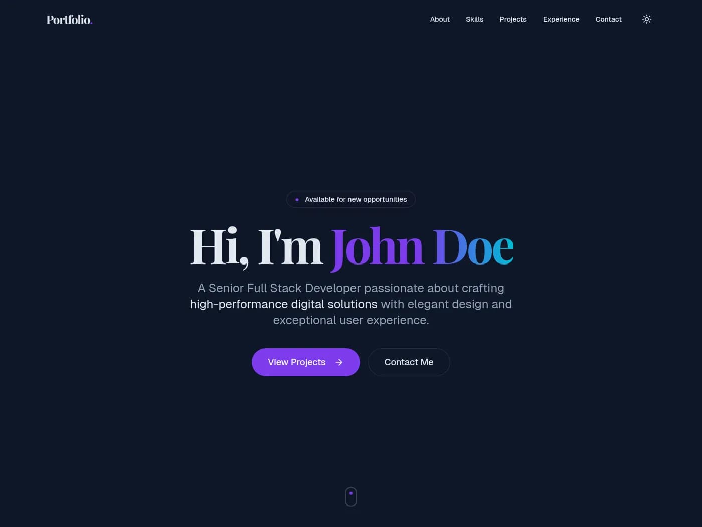 Polished Portfolio Pro