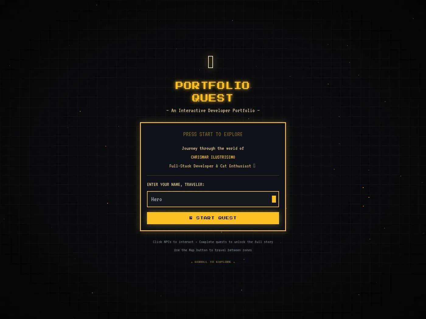 Portfolio Quest Game