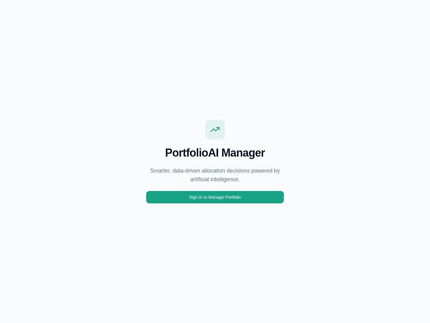 PortfolioAI Manager