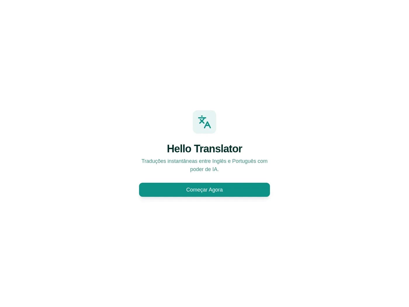 Hello Translator